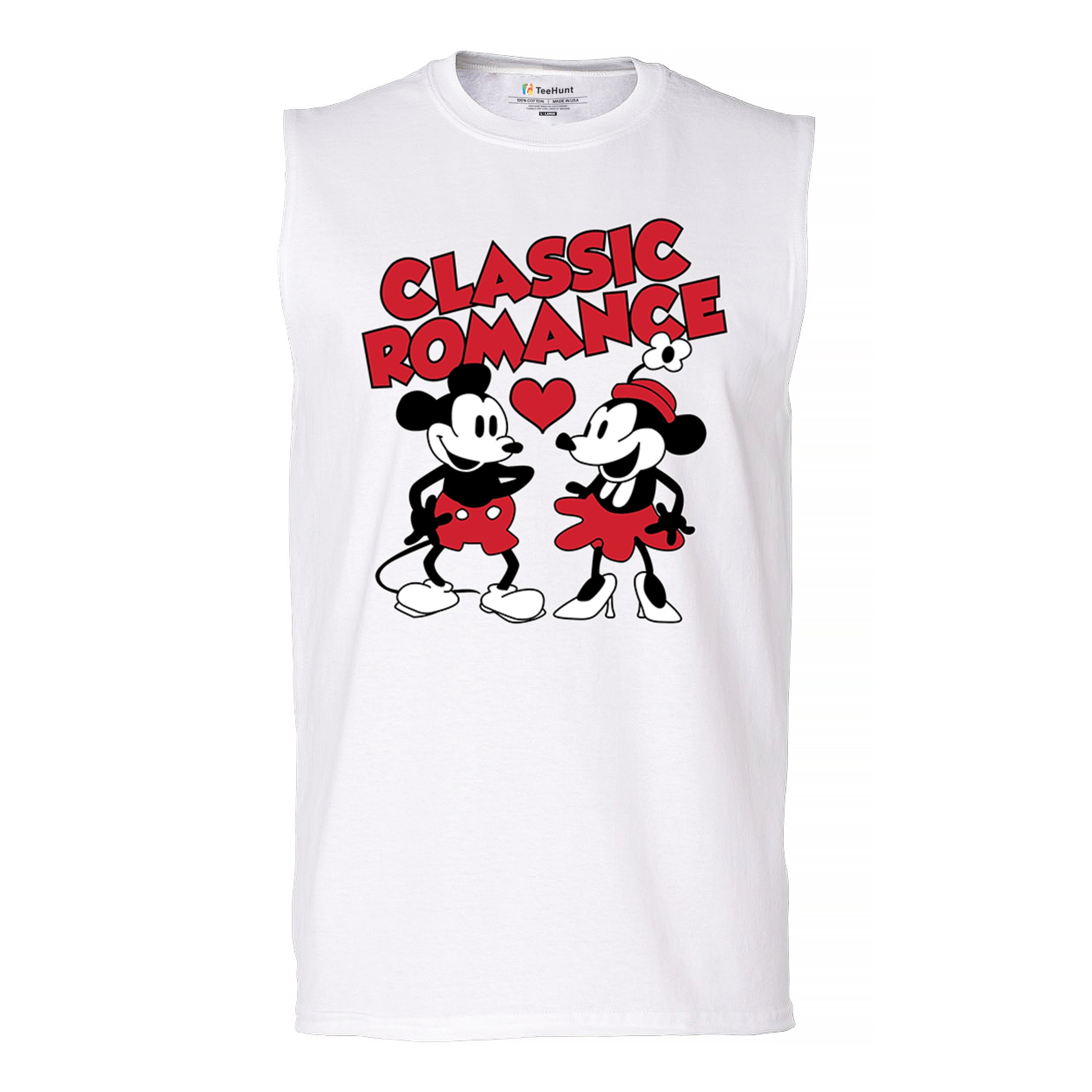Steamboat Willie Classic Romance Muscle Shirt Cute Cartoon Mouse Love ...