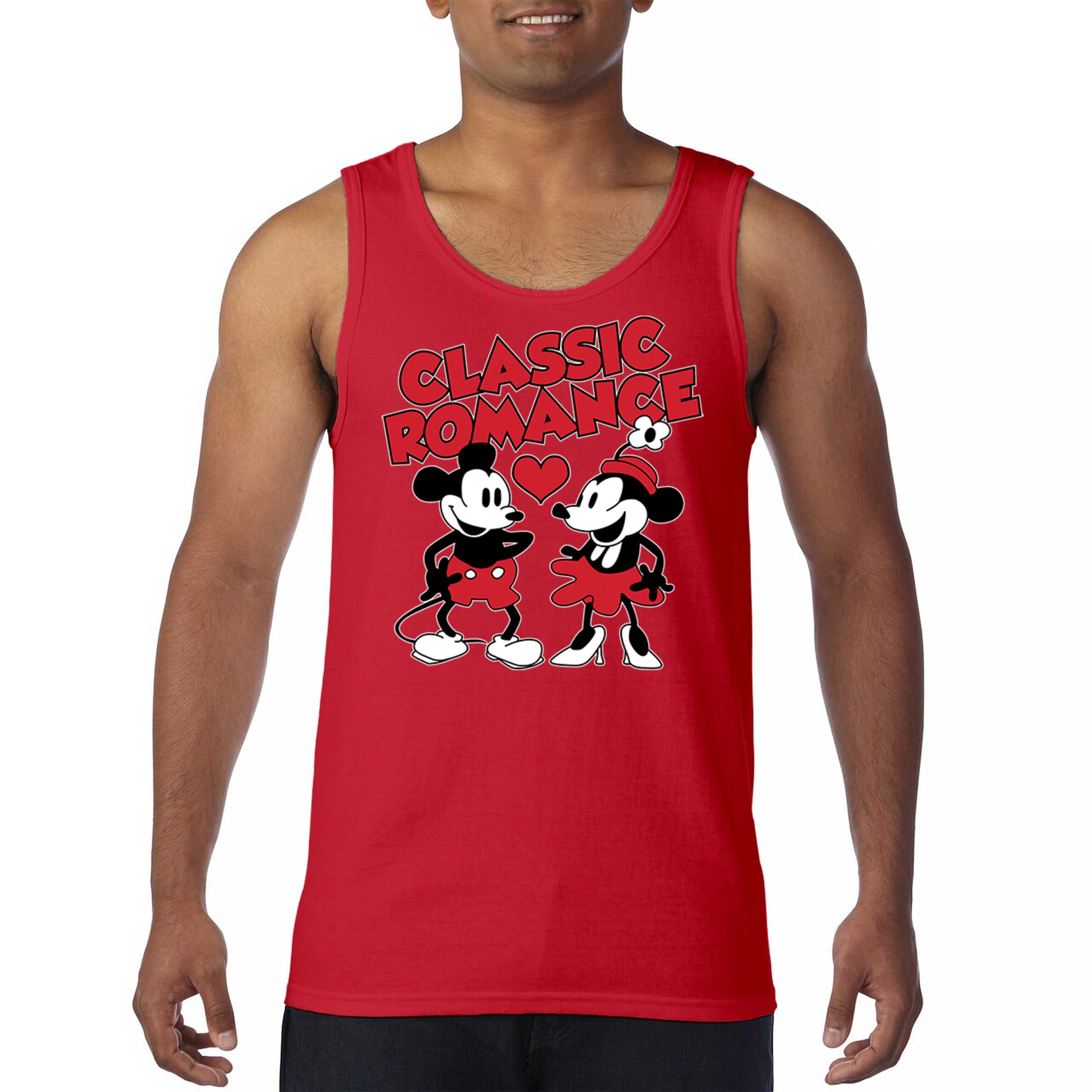 Steamboat Willie Classic Romance Tank Top Cute Cartoon Mouse Love ...