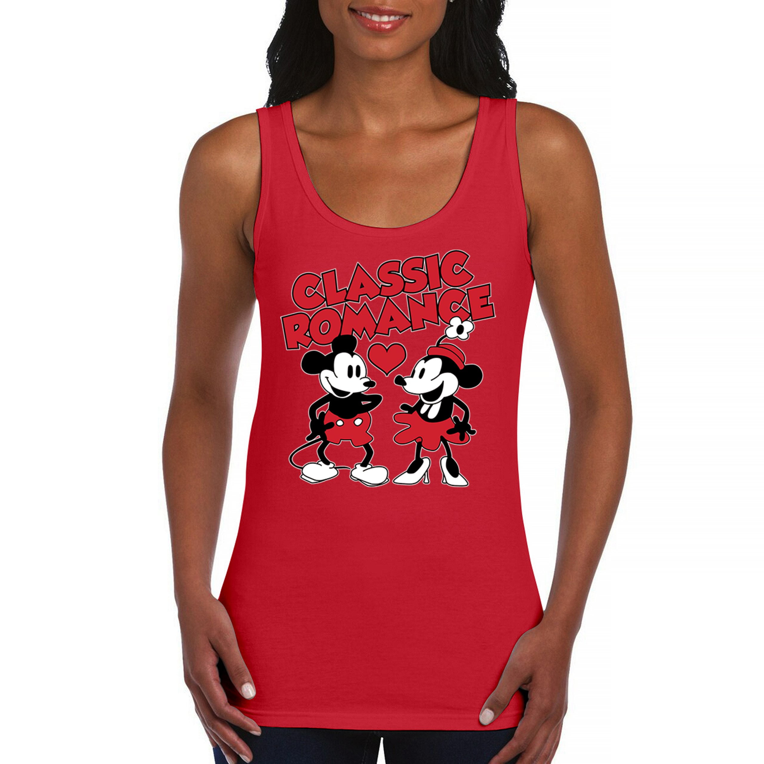 Steamboat Willie Classic Romance Women's Tank Top Cute Cartoon Mouse ...