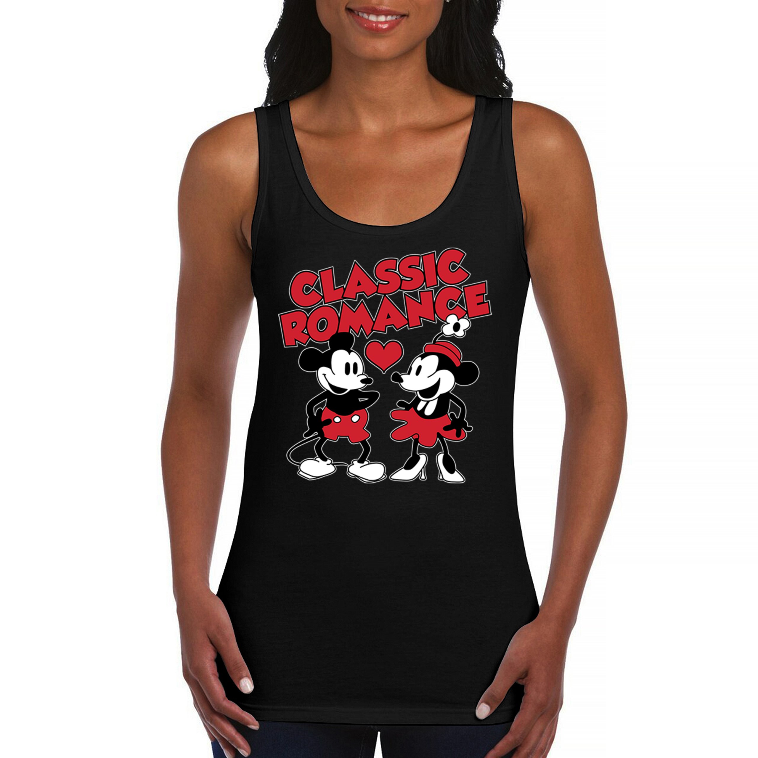 Steamboat Willie Classic Romance Women's Tank Top Cute Cartoon Mouse ...