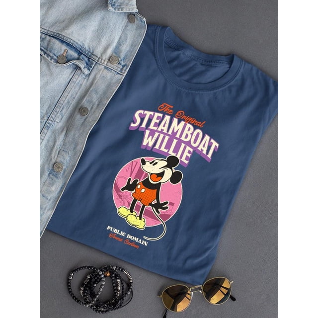 Steamboat Willie Japanese T-shirt Color Men's -SmartPrintsInk Designs ...