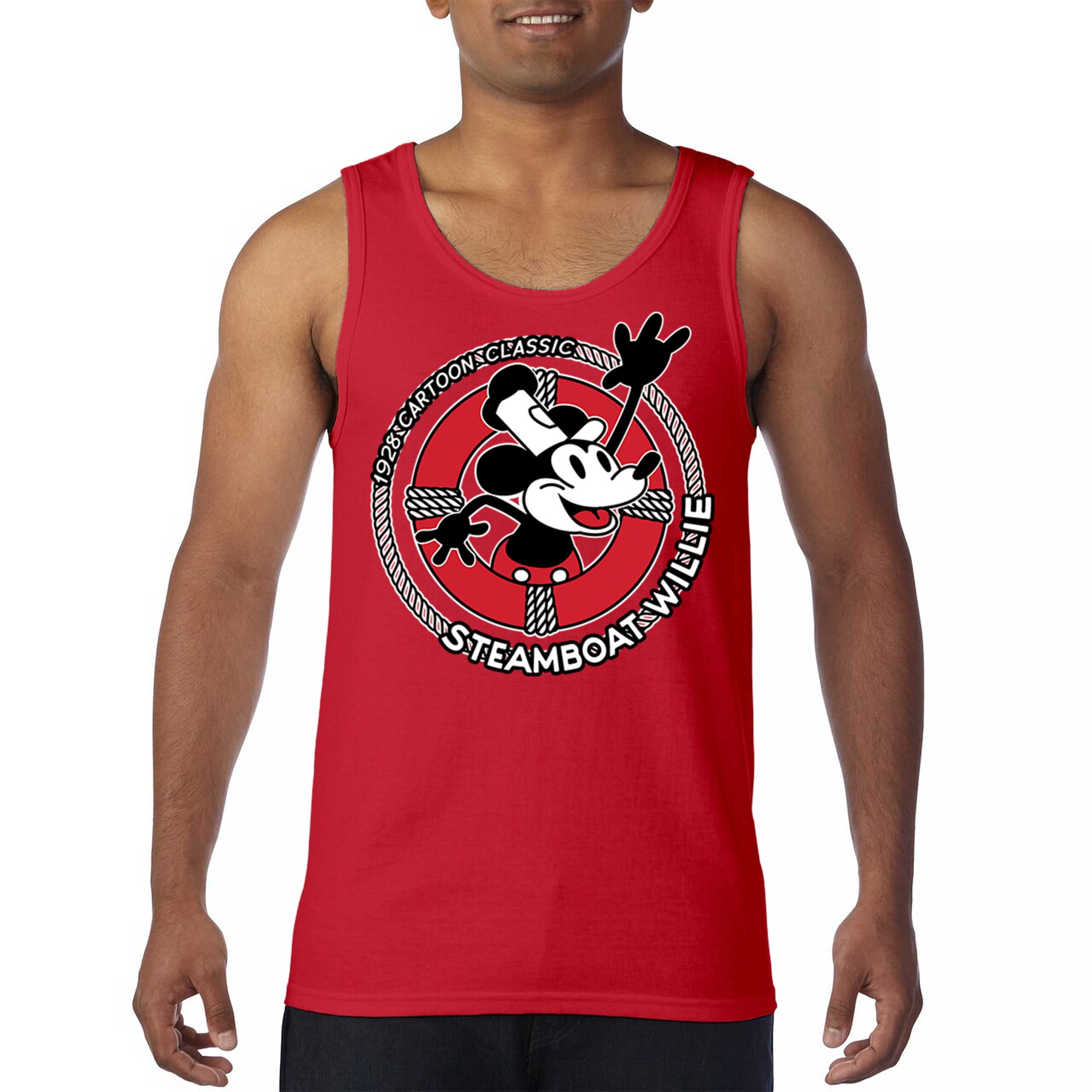 Steamboat Willie Life Preserver Tank Top Funny Classic Cartoon Beach ...