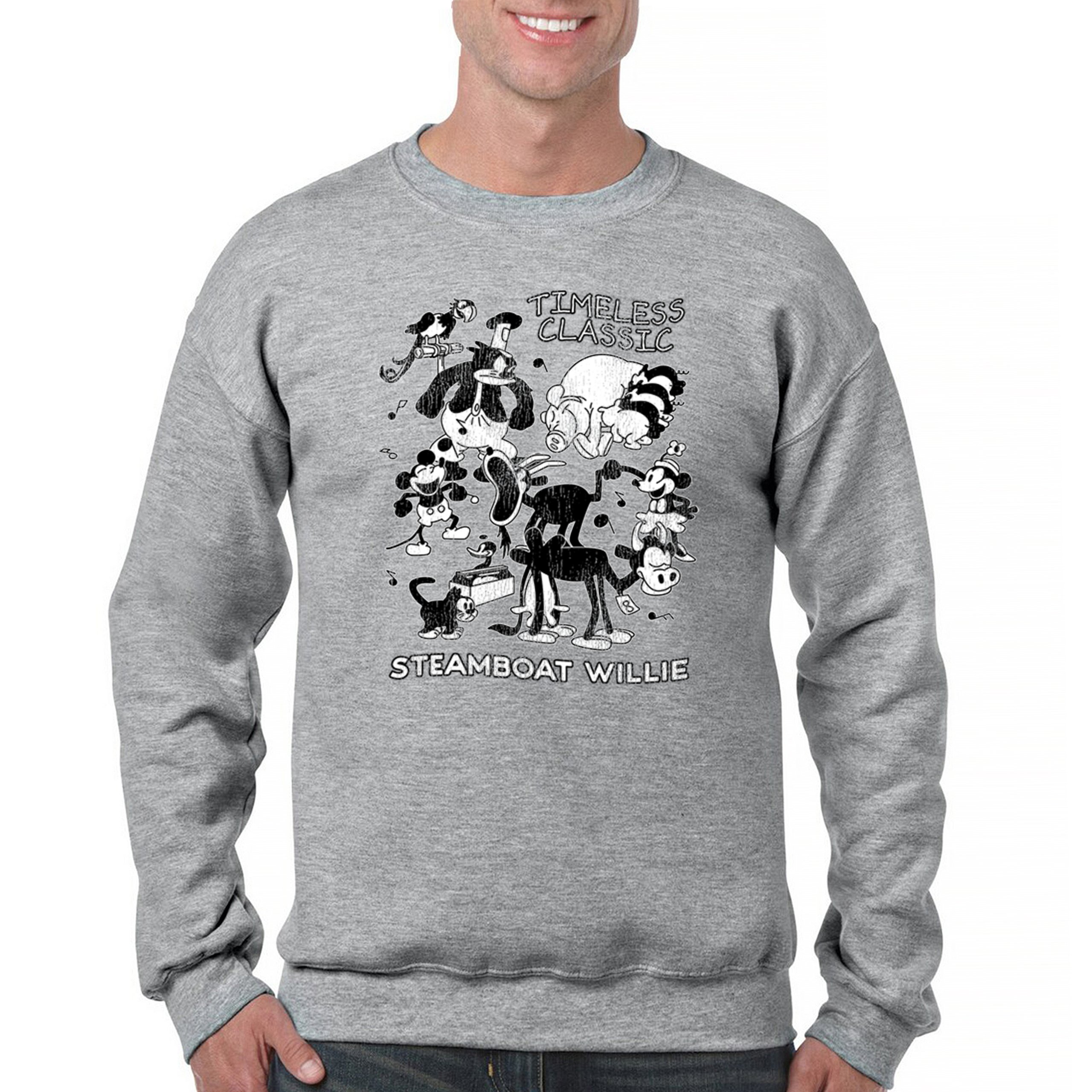 Steamboat Willie Timeless Classic Sweatshirt Retro 1928 Cartoon Vintage ...
