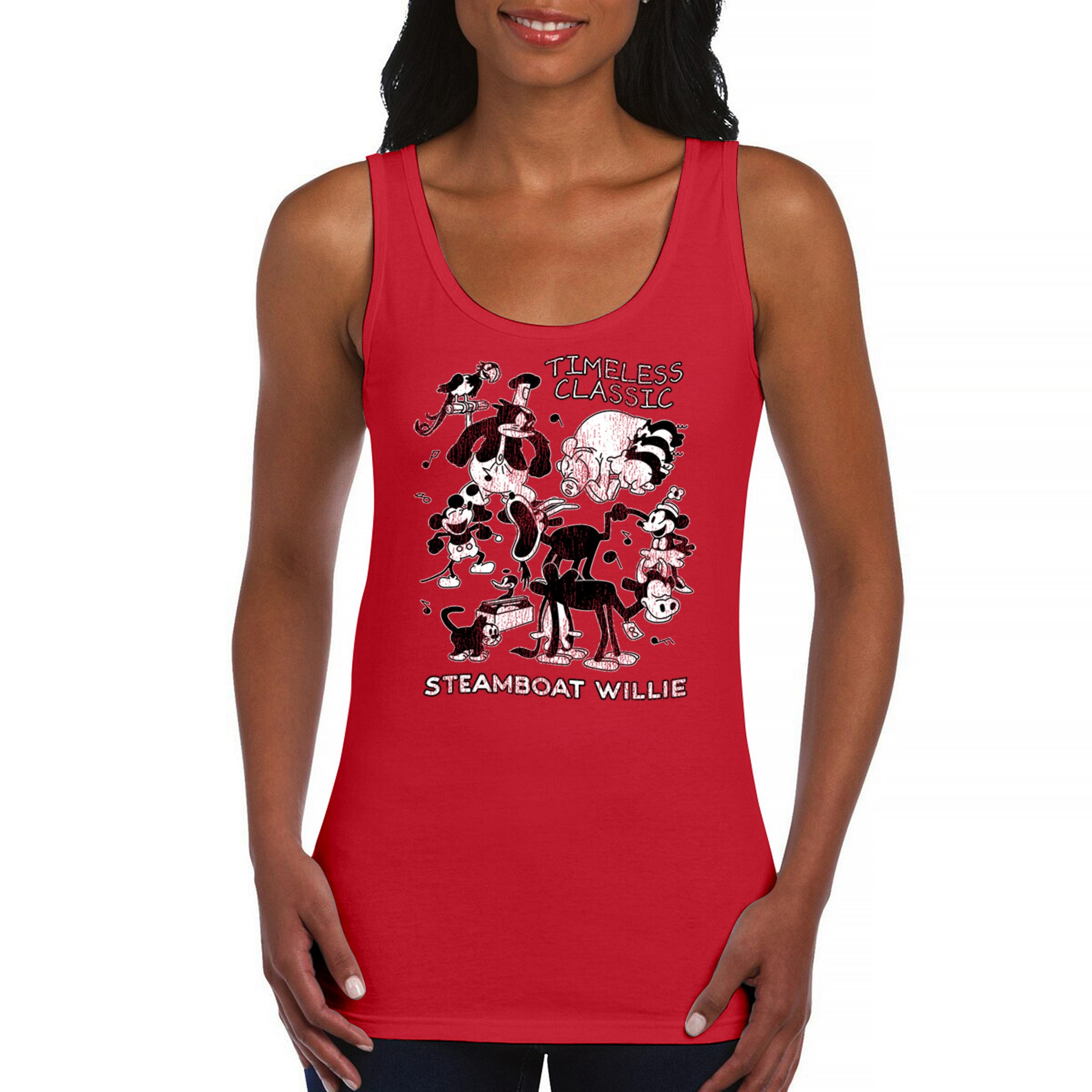 Steamboat Willie Timeless Classic Women's Tank Top Retro 1928 Cartoon ...