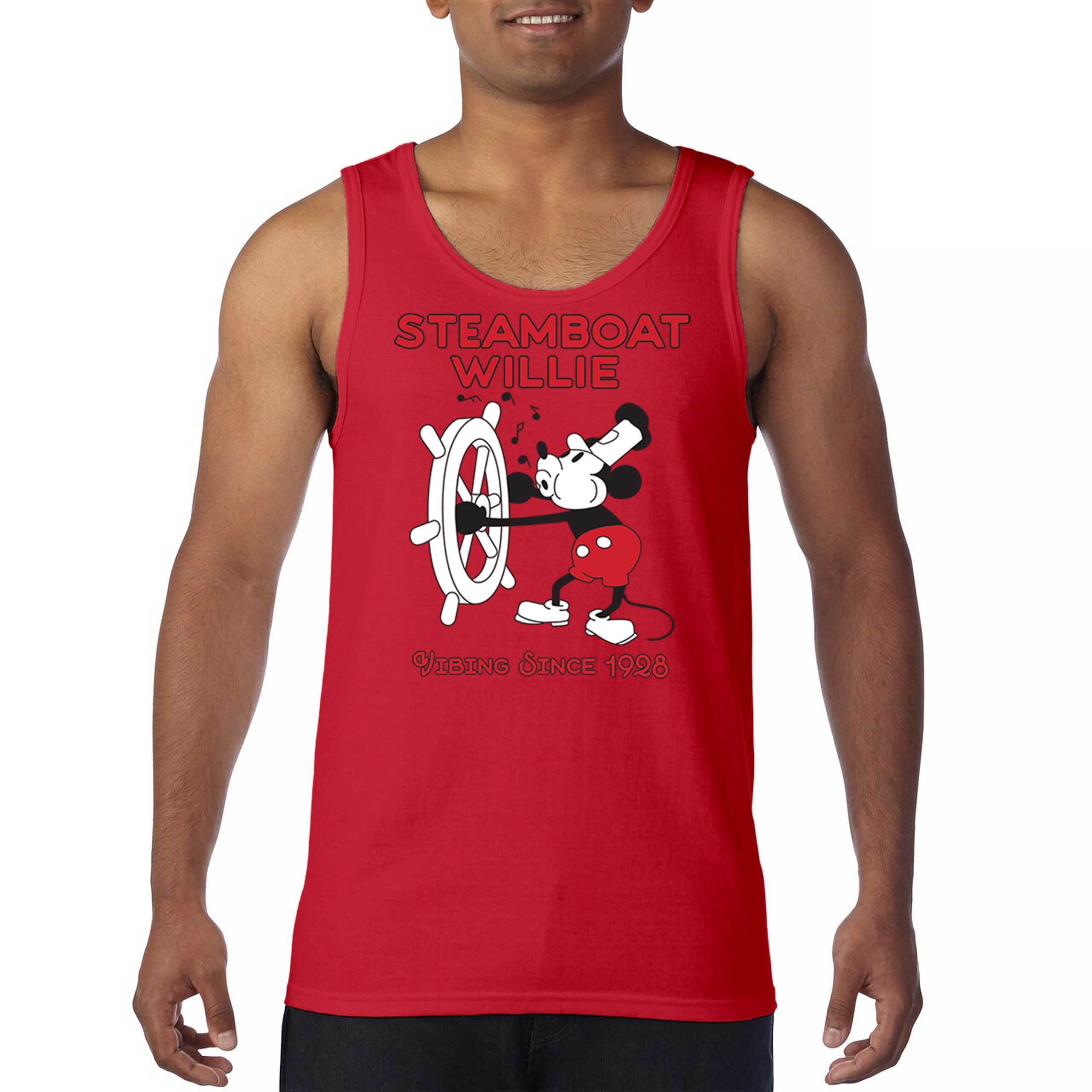 Steamboat Willie Vibing Since 1928 Tank Top Iconic Retro Cartoon Mouse ...