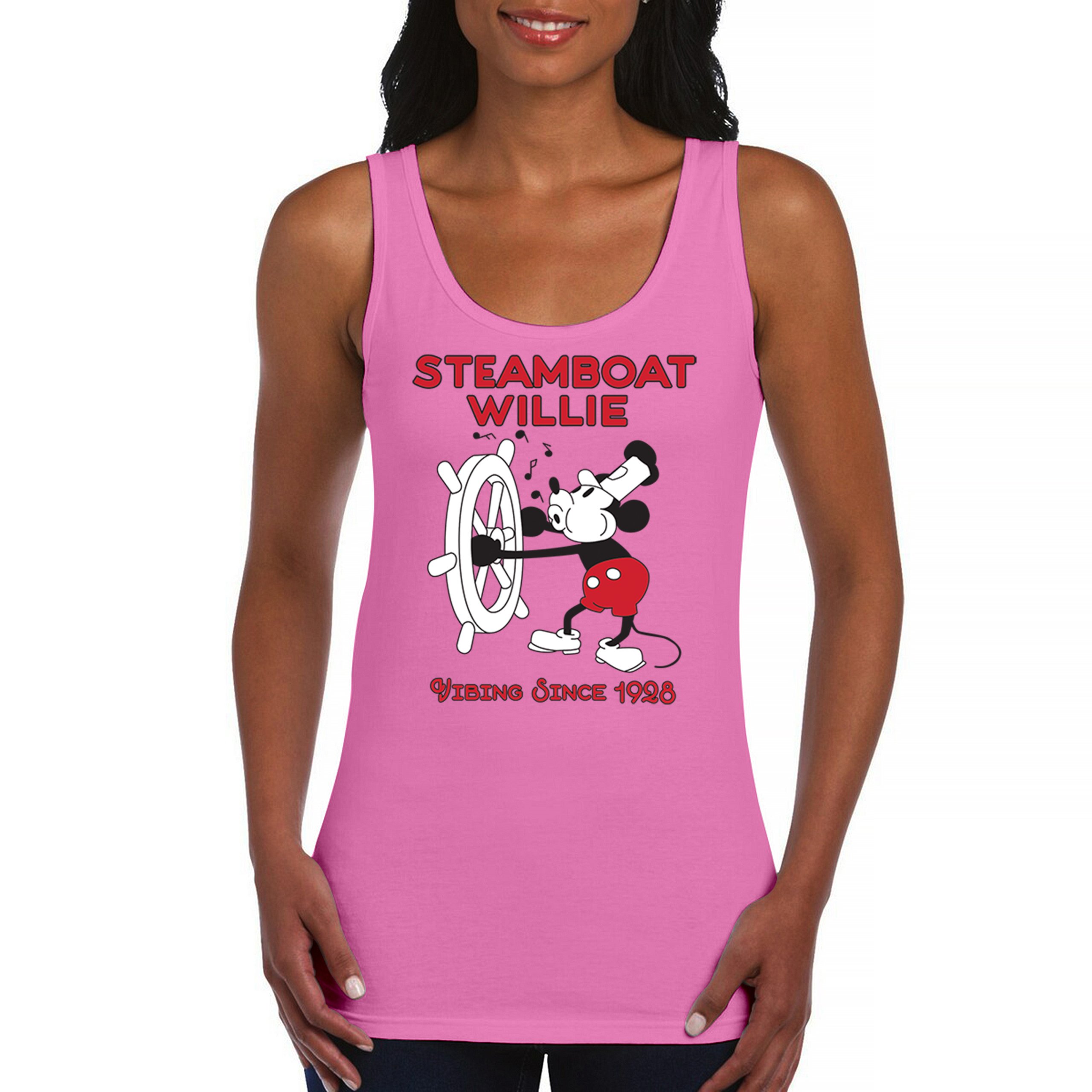 Steamboat Willie Vibing Since 1928 Women's Tank Top Iconic Retro ...