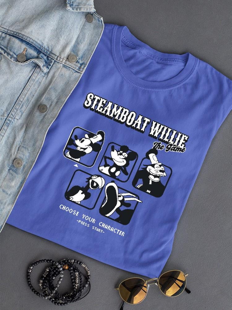 Steamboat Willie Videogame T-shirt Color Men's -SmartPrintsInk Designs ...