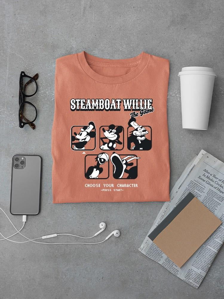 Steamboat Willie Videogame T-shirt Color Men's -SmartPrintsInk Designs ...