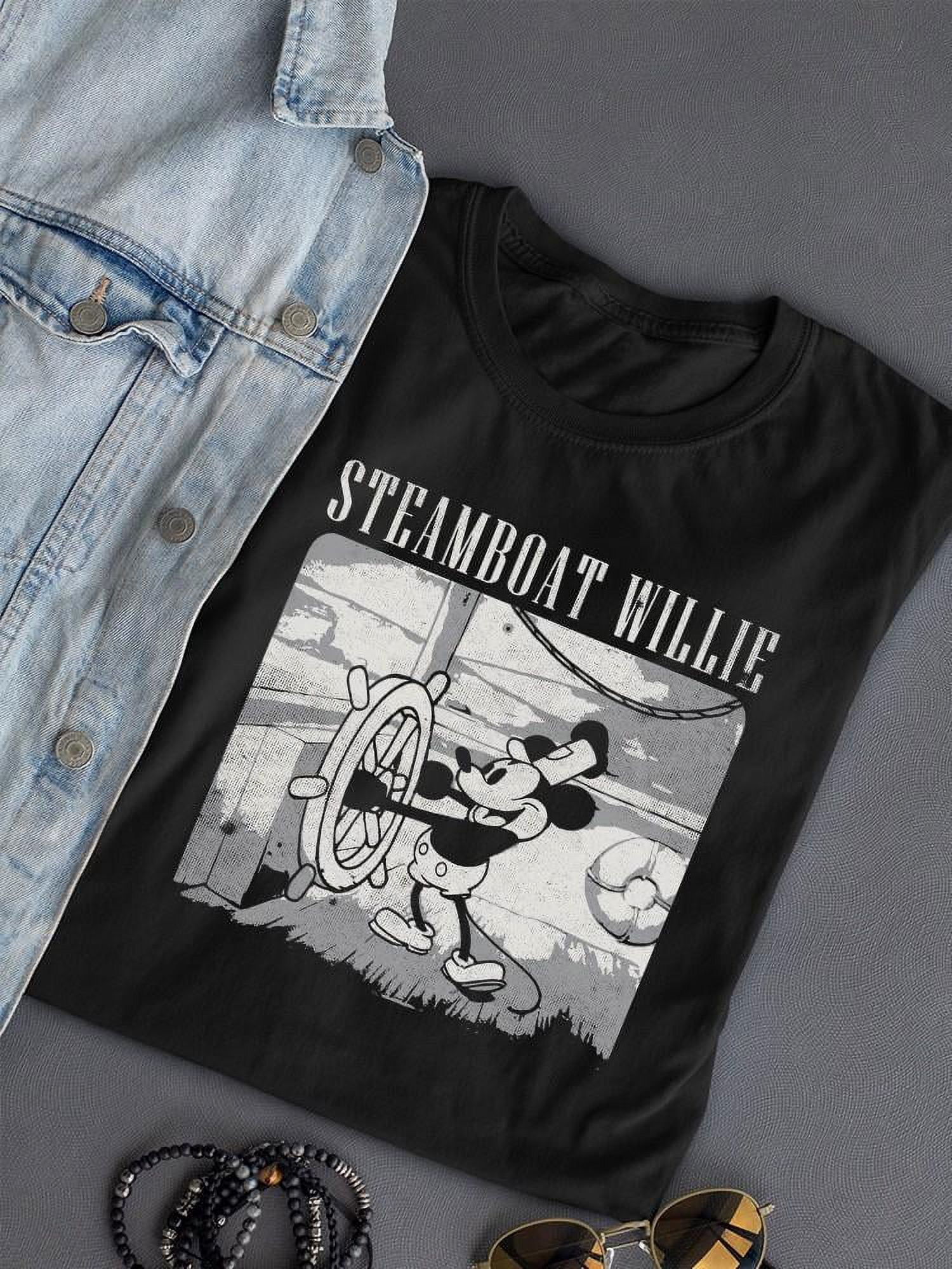Steamboat Willie Vintage Design T-shirt Women's -SmartPrintsInk Designs ...