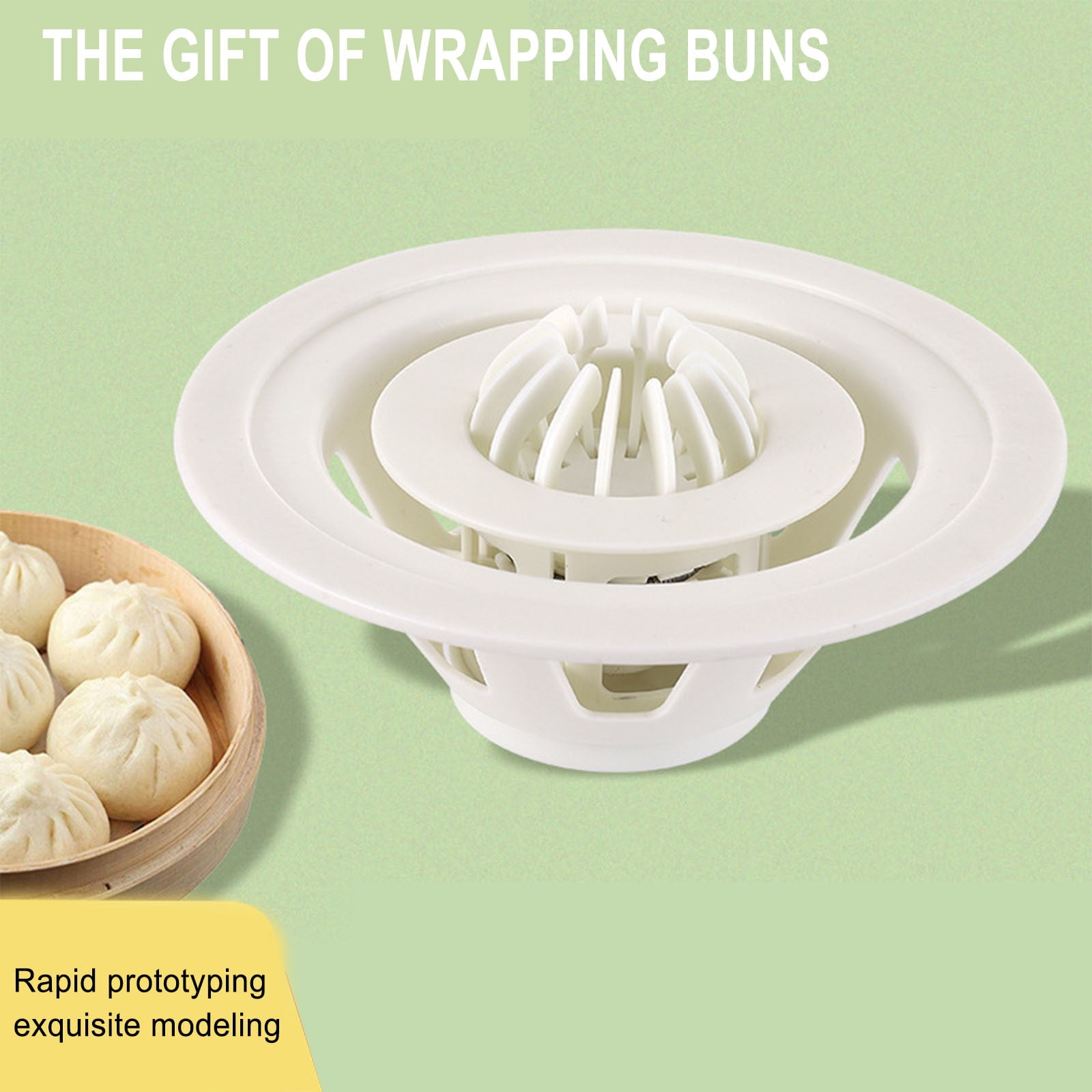 Steamed Bun Maker, Dumpling Press Machine, Stainless Steel, Easy-Clean ...