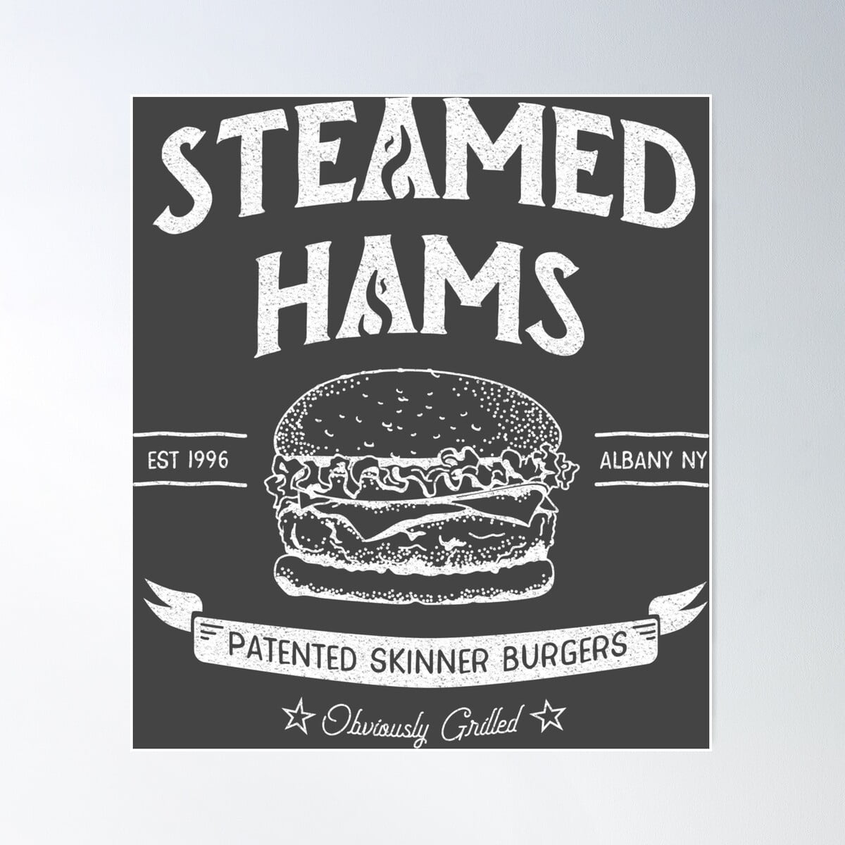 Steamed Hams Meme Poster Wall Art, Modern Wall Decor For Living Room ...