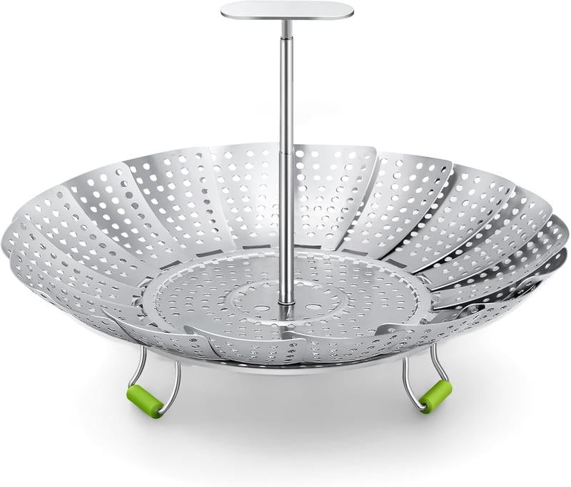 Steamer Basket, 3rd Generation Stainless Steel Vegetable Steamer with ...