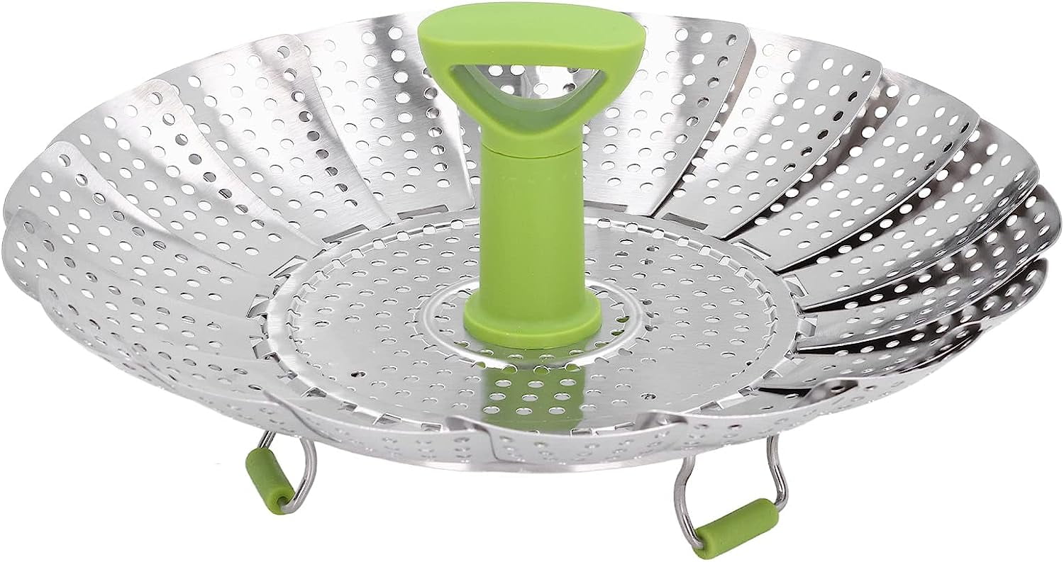 Steamer Basket, Stainless Steel Vegetable Steamer Basket Folding ...