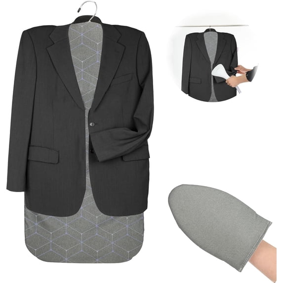 Steamer Board for Clothes With Ironing Glove, 35"17.5" Hanging Ironing ...