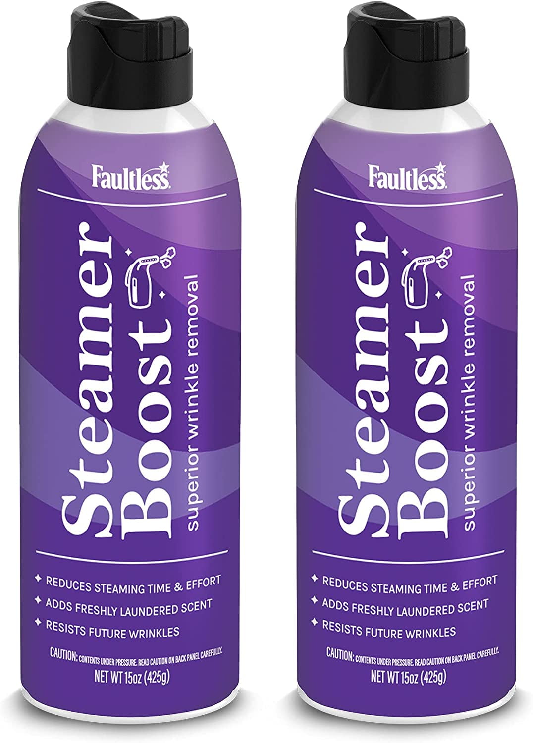 Steamer Boost (2 Pack) - Wrinkle Remover Spray for Clothes - Fabric ...