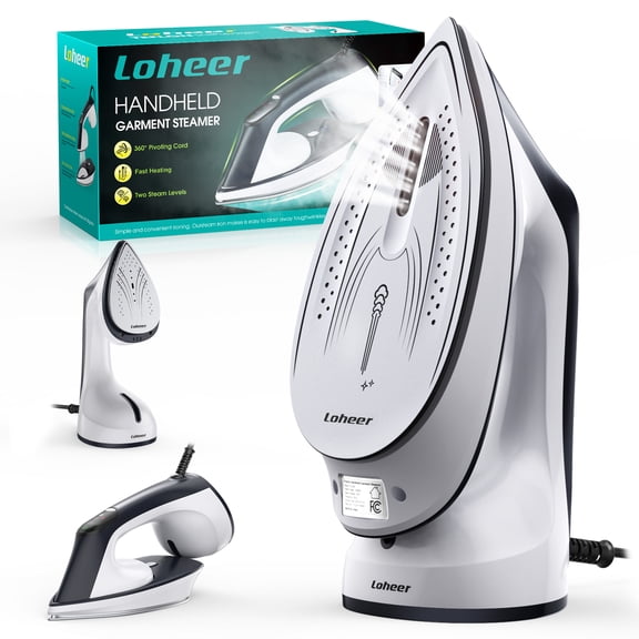 Steamer for Clothes, 1600W 2-in-1 Steamer & Iron with Large Ceramic ...