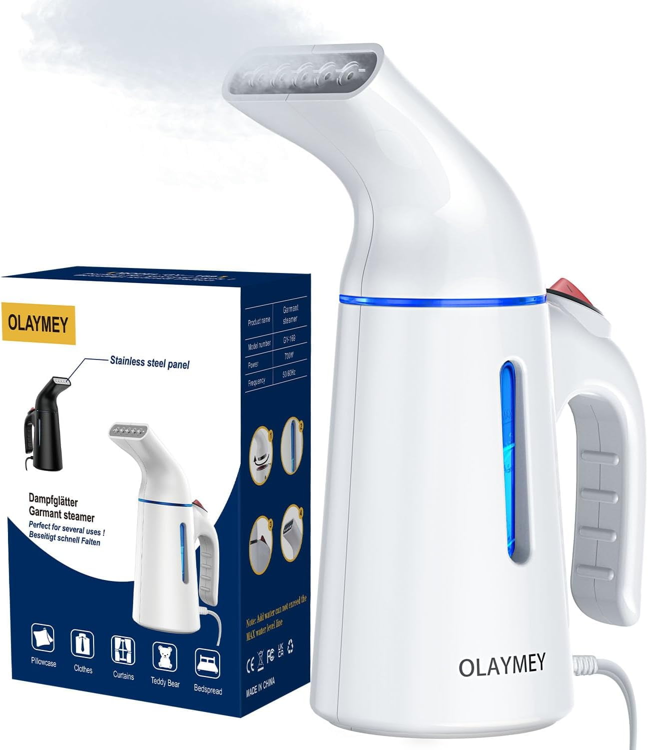 Steamer for Clothes, Handheld Steamer for Garment Portable Steamer ...