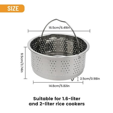 BLUESON Steamer insert Steamer Pot Stainless Steel Basket Rice Steamer ...