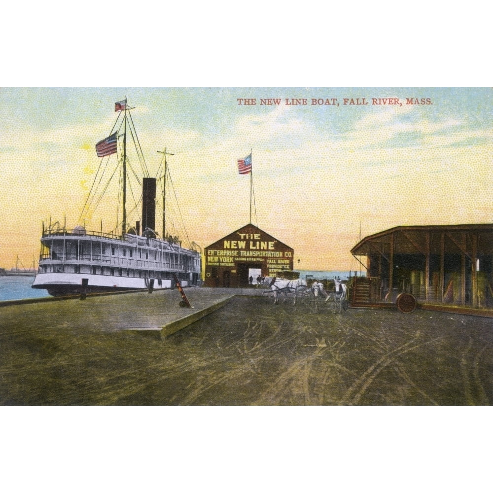 Steamer Of The Fall River Line Massachusetts Usa Poster Print By Mary ...