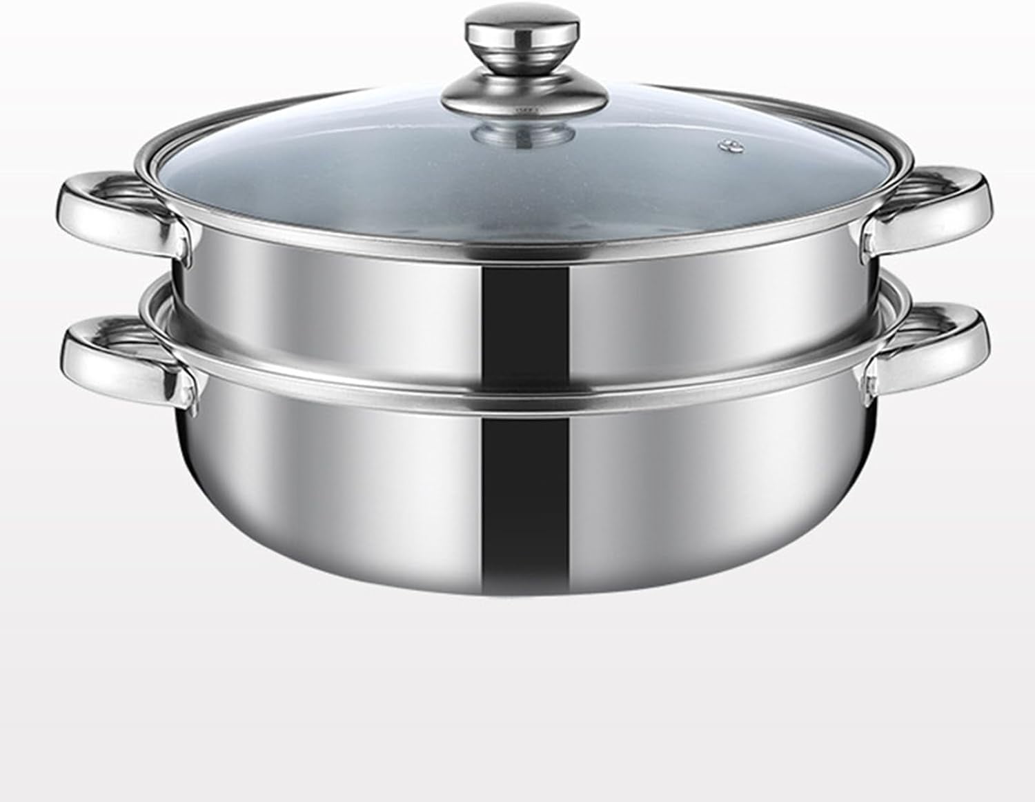 Steamer Pot for Cooking 5.0-Quart Steam Pot with Lid 2-tier ...