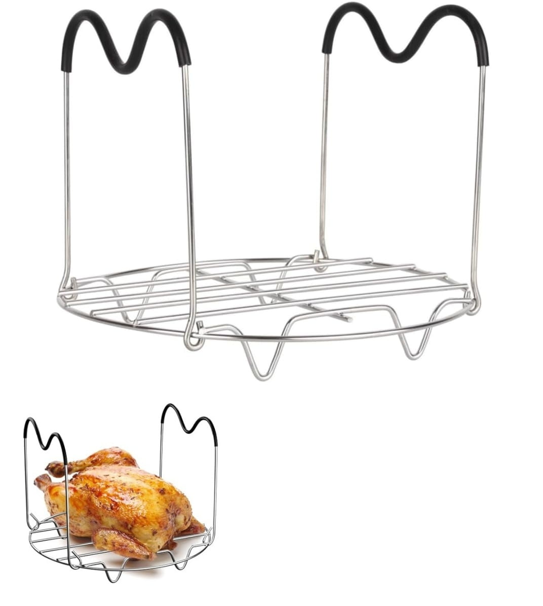 Steamer Rack Trivet with Handles for Instant Pot Pressure Cooker ...