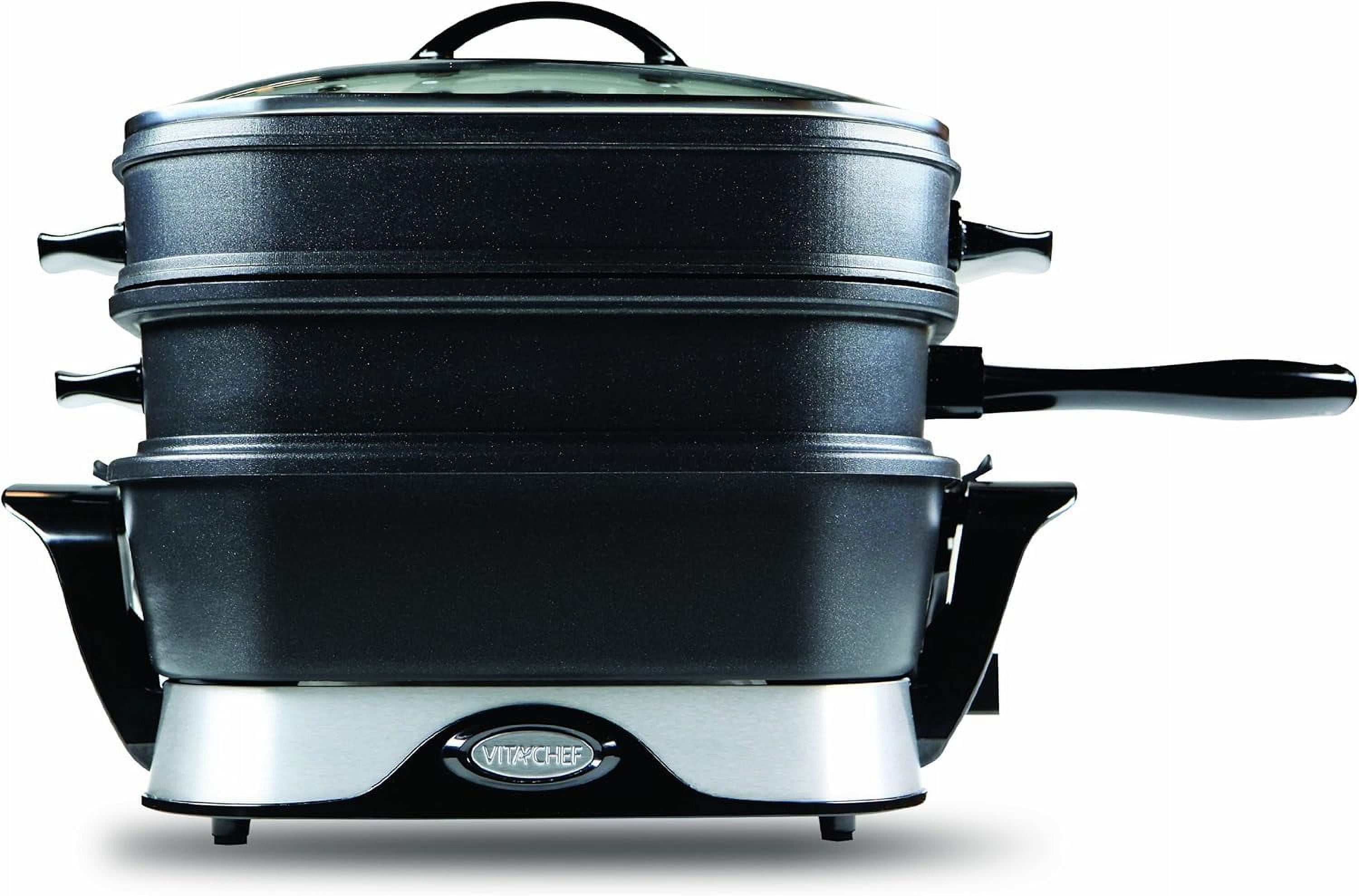 Steamer Skillet by VitaChef Electric Multi Cooker/Steamer - Walmart.com