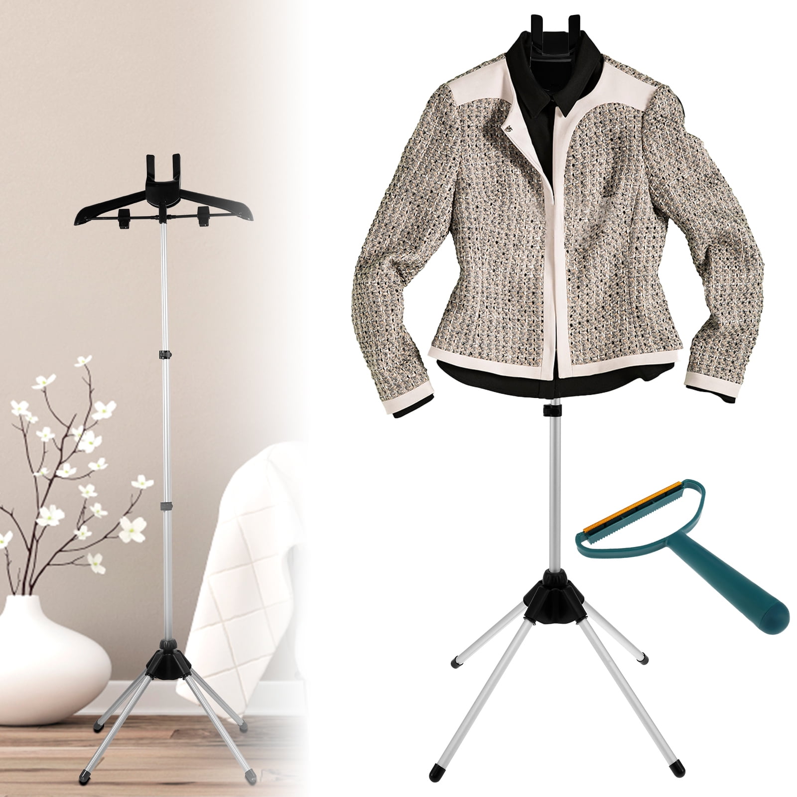 Steamer Stand Telescopic Clothes Steamer Rack Foldable Steamer Hanger ...