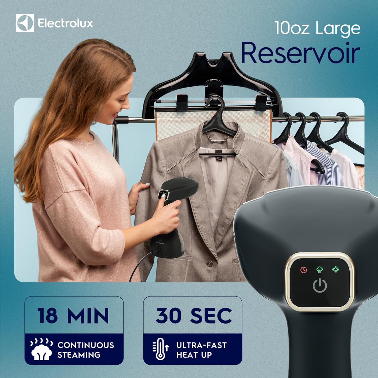 Steamer for Clothes, LX15003 Portable Handheld Fabric and Garment ...