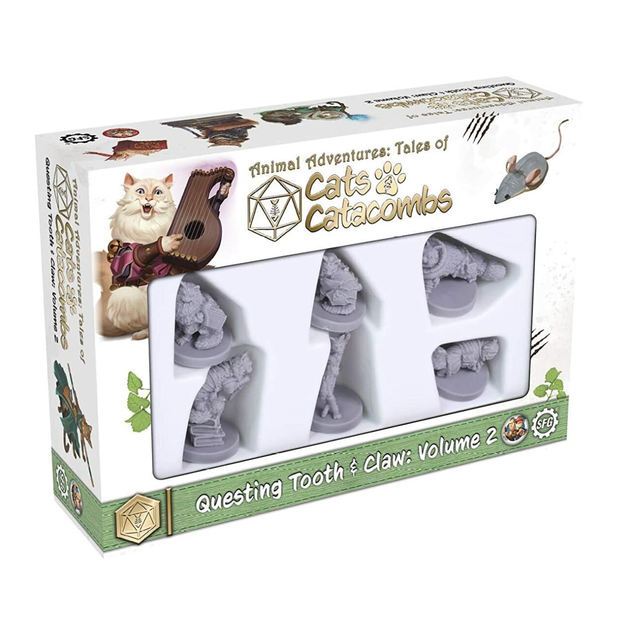 Steamforged Animal Adventures: Cats and Catacombs Questing Tooth and ...