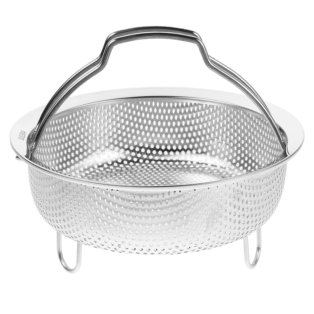 Steaming Basket Drain Basket 22 cm Metal Steamer Insert With Handle ...