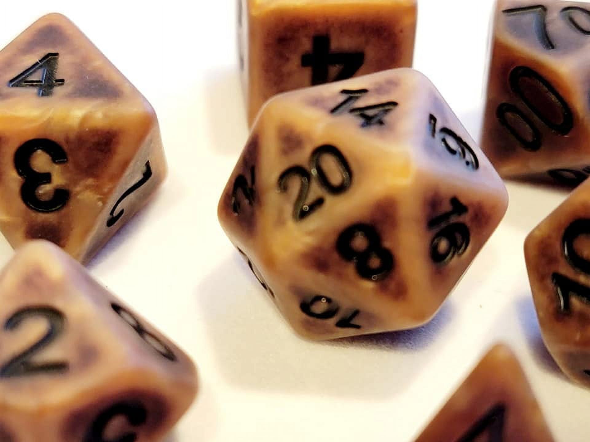 Steampunk Bronze DnD Dice Set | Dungeons and Dragons | 7 Dice RPG ...