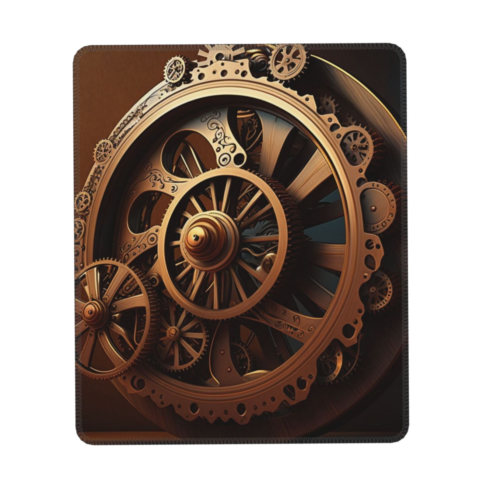 Steampunk Clockwork Wheels Gaming Mouse Pad 7.9 x 9.5 in Rectangle ...
