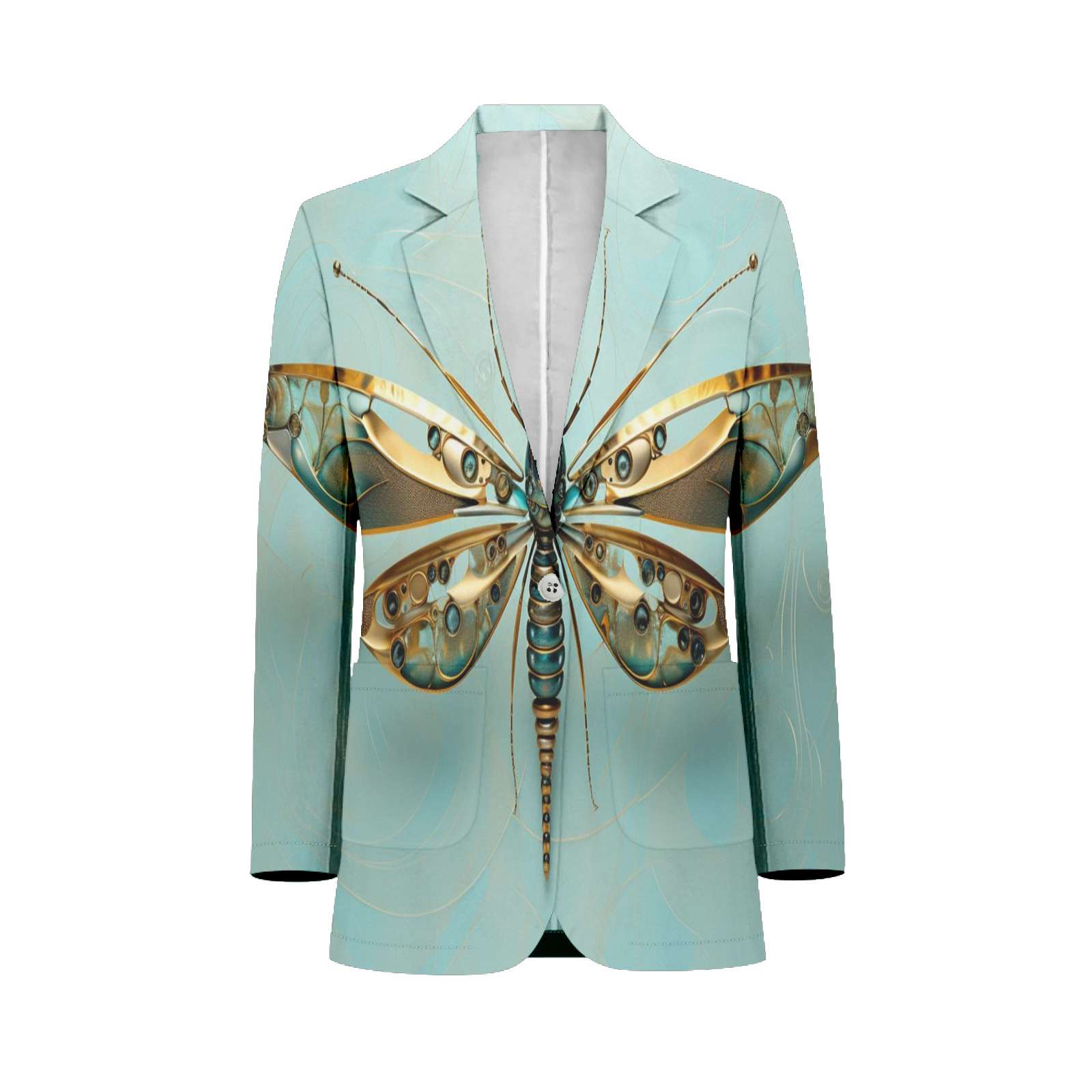 Steampunk Dragonfly Art Print Men's Suit Blazer Casual Party Wear Slim ...
