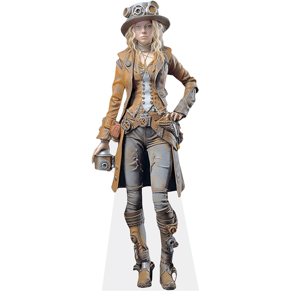 Steampunk Female (Hat) Mini Cardboard Cutout Standee - Walmart.com