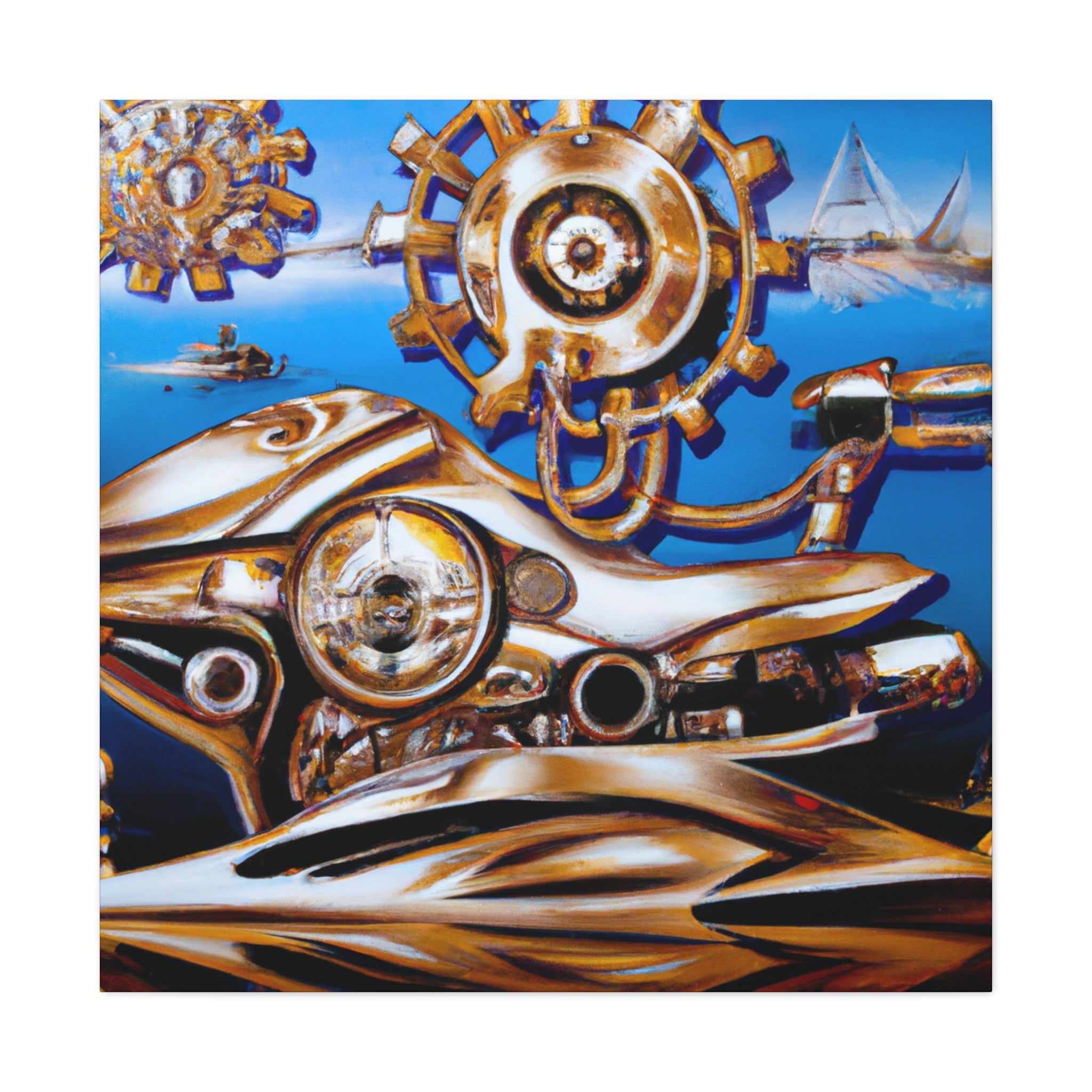 "Steampunk Jet Skiing" - Canvas - Walmart.com