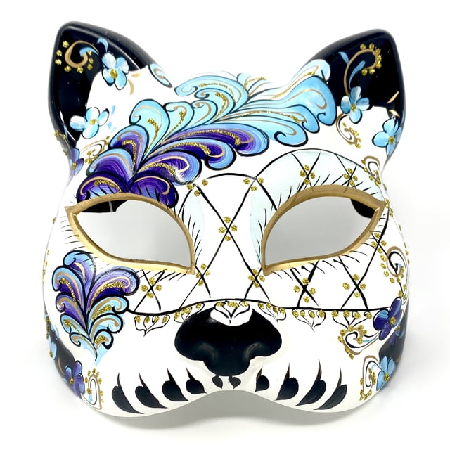 Steampunk Masquerade Mask For Women Lady Halloween Cat Costume Cosplay ...