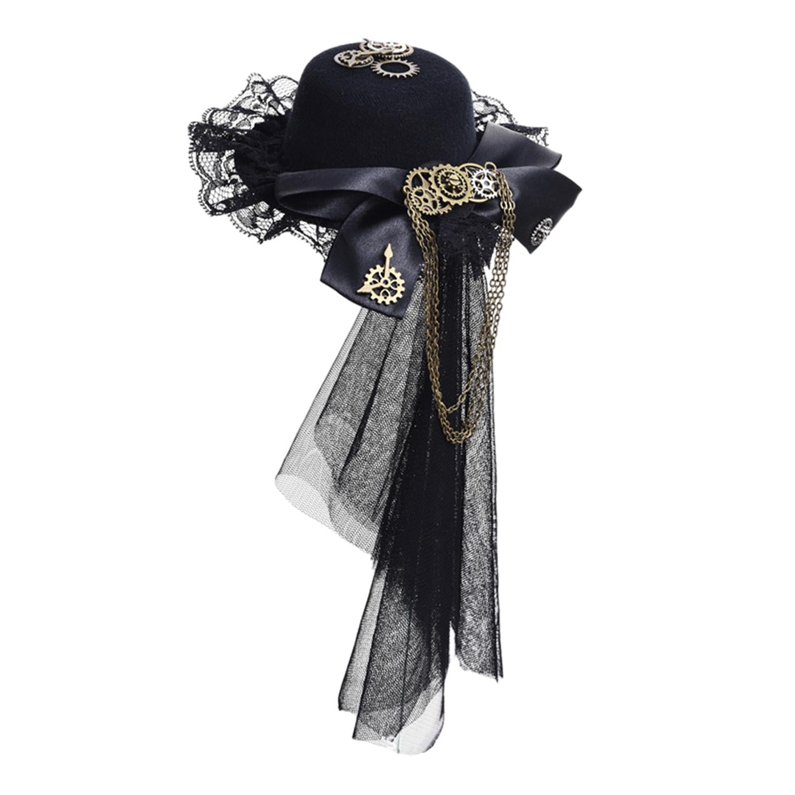 Segolike Steampunk Mini Top Hat Hat Gothic Fancy Dress Headdress ...