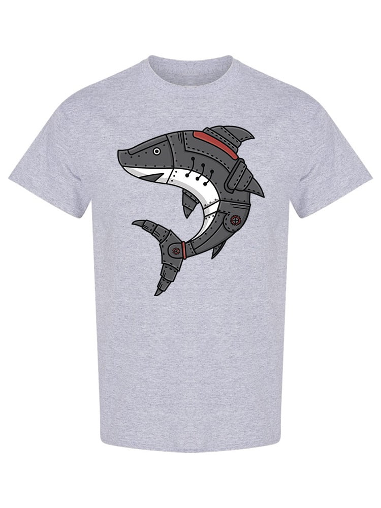 Steampunk Shark T-Shirt Men -Image by Shutterstock, Male 3X-Large ...
