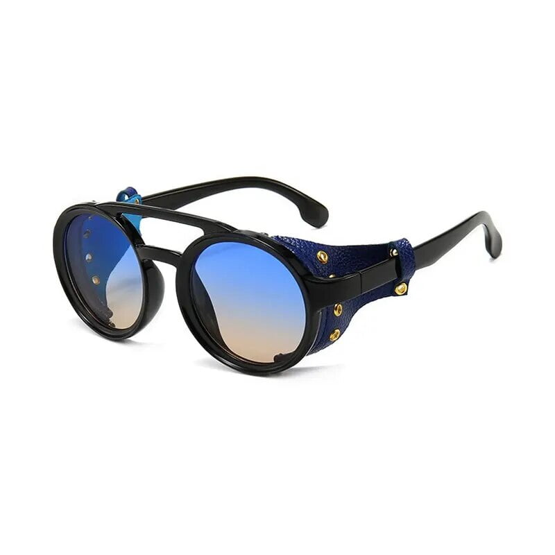 Steampunk Shields Sunglasses Men Women Classic Sun Glasses With Side ...