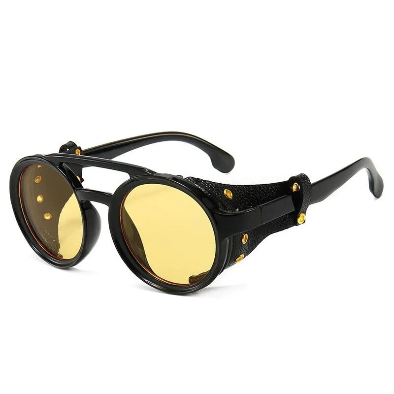 Steampunk Shields Sunglasses Men Women Classic Sun Glasses With Side ...