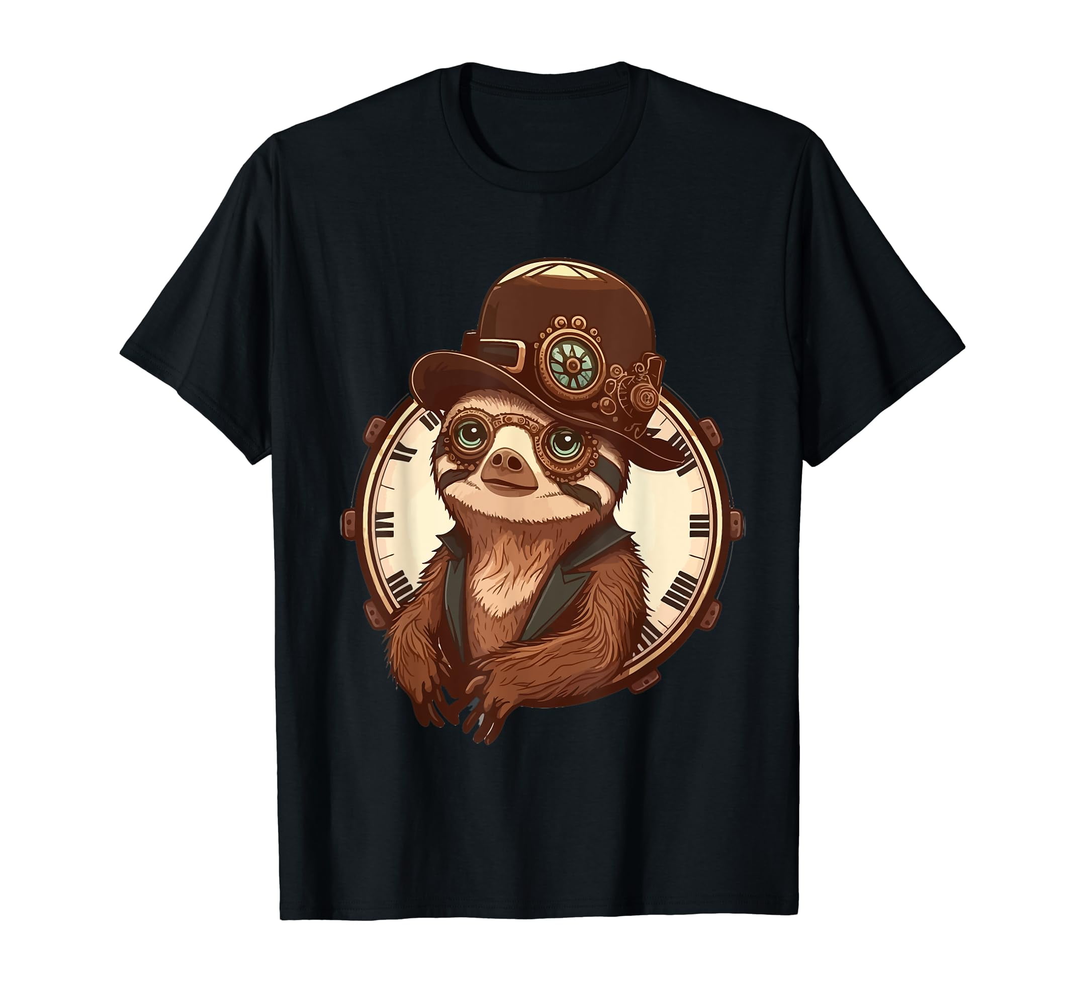 Steampunk Sloth Steam Punk Cotton T-Shirt - Walmart.com