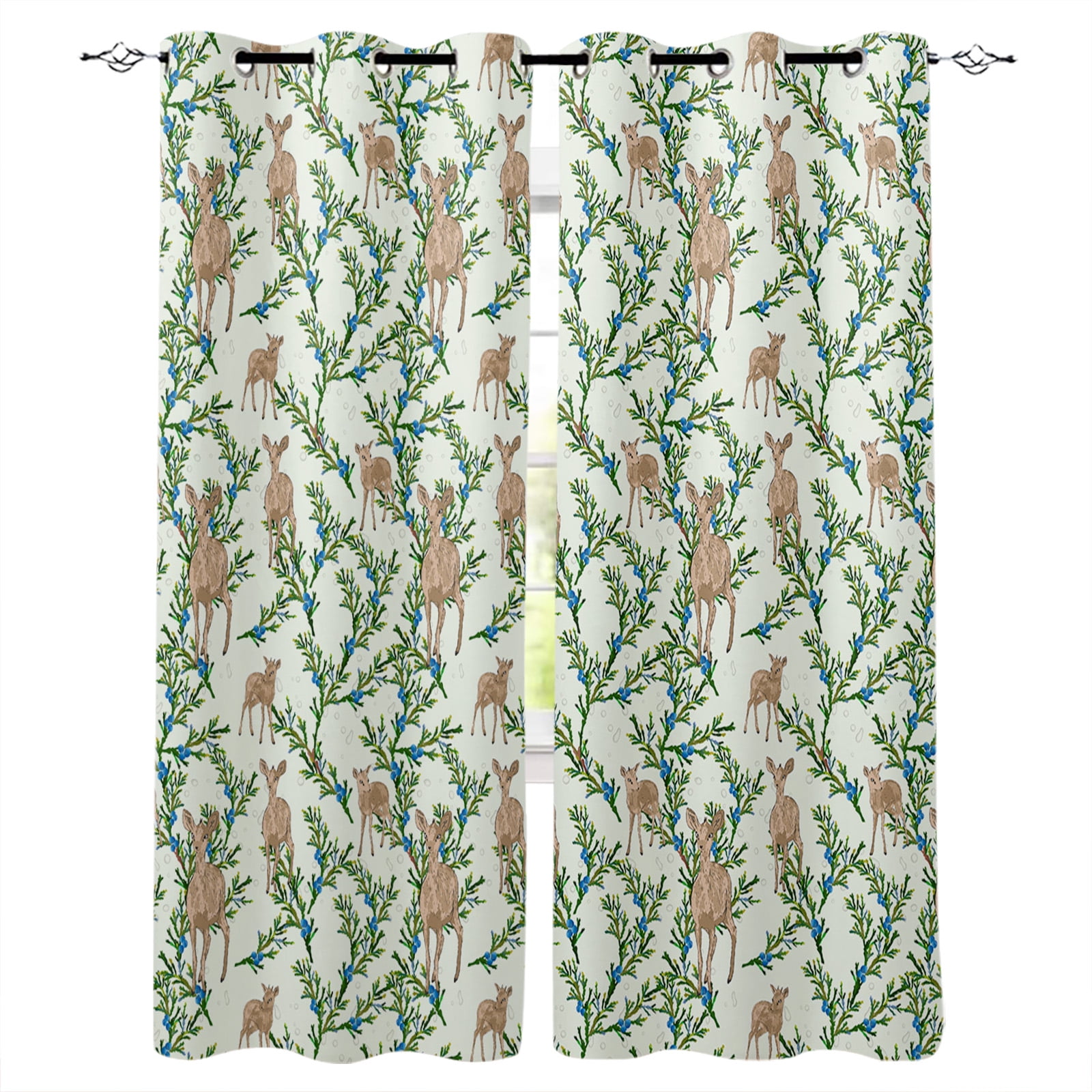 Steampunk Style Clock Retro Curtain Panel for Retro Game Curtain Living ...