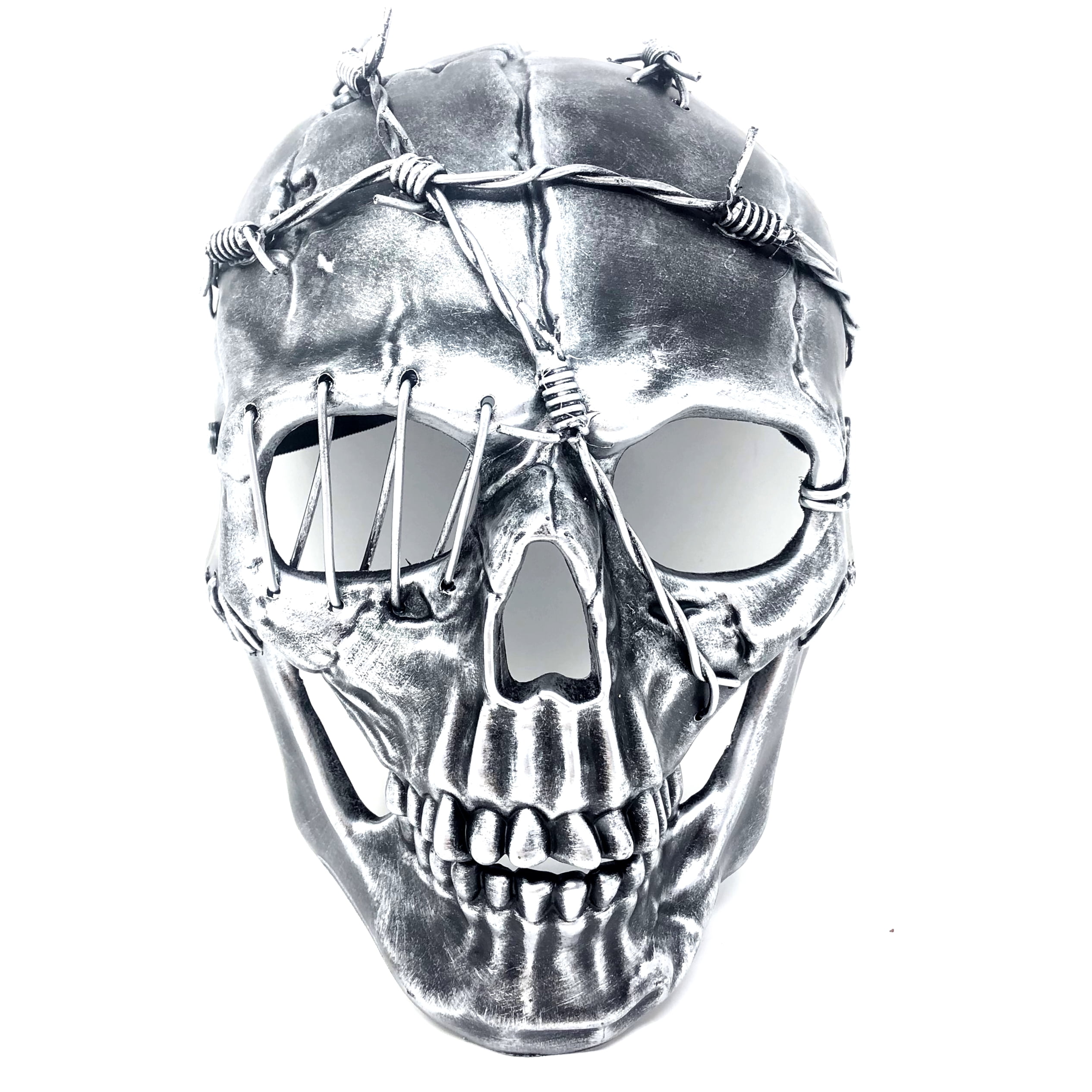 Steampunk Style Metallic Scary Horror Skeleton Skull Masquerade Mask ...