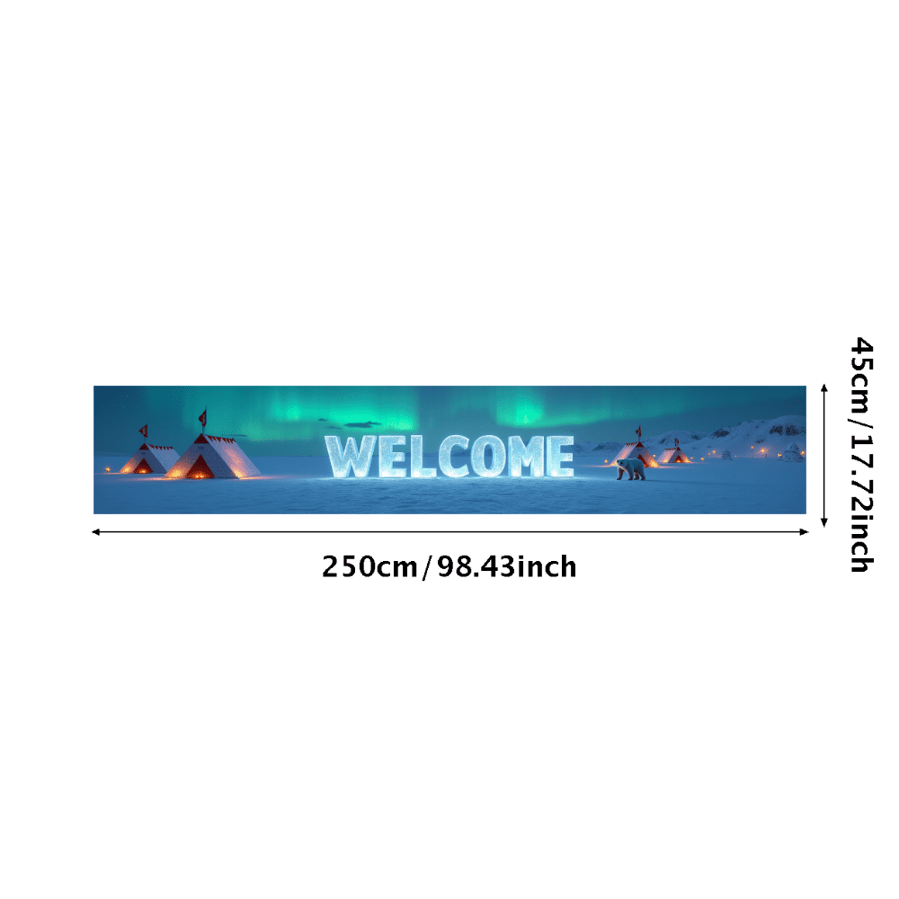 Steampunk Style Neon Welcome Banner Party Decorations Backdrop ...