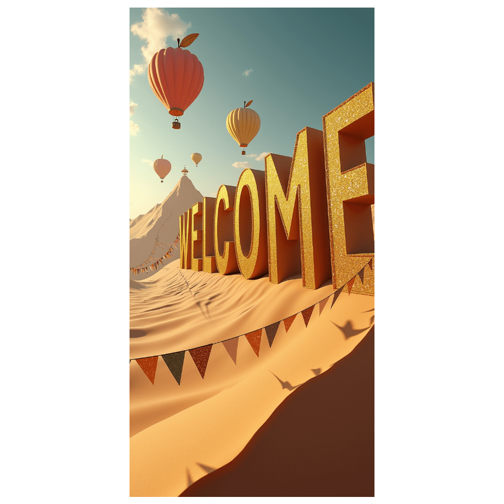 Steampunk Style Neon Welcome Banner Party Decorations Backdrop ...