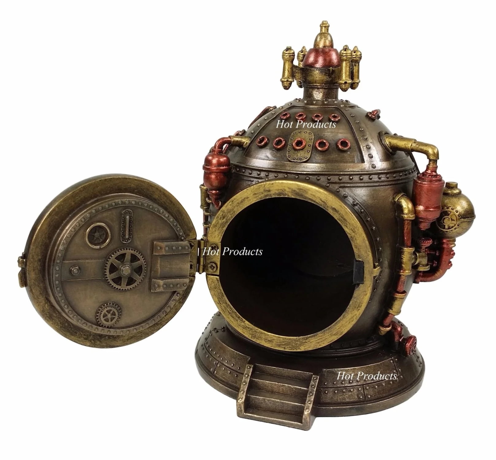 Steampunk Time Machine Clock & Trinket Box Statue - Walmart.com
