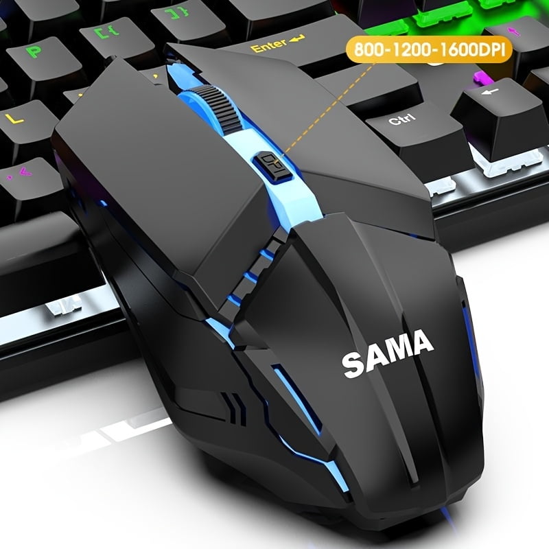 Steampunk True Mechanical Keyboard And Mouse Combo Old School ...