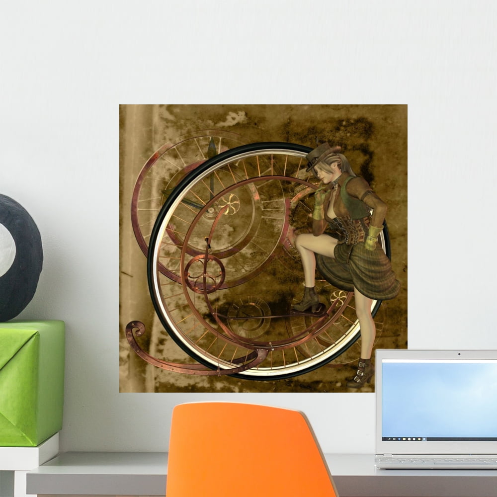 Steampunk Wall Mural by Wallmonkeys Peel and Stick Graphic (18 in H x ...