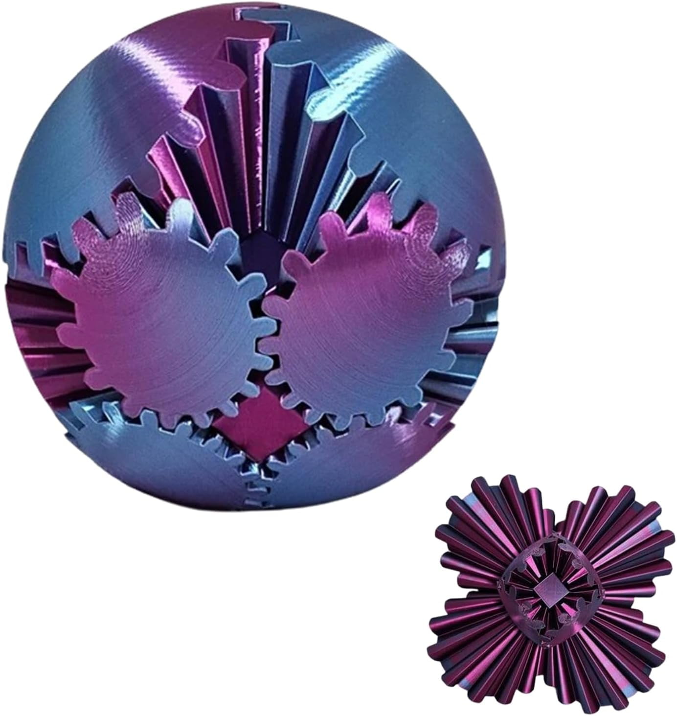 The Steampunk Whirling Wonder Fidget (Gear Ball),3D Printed Gear Ball ...