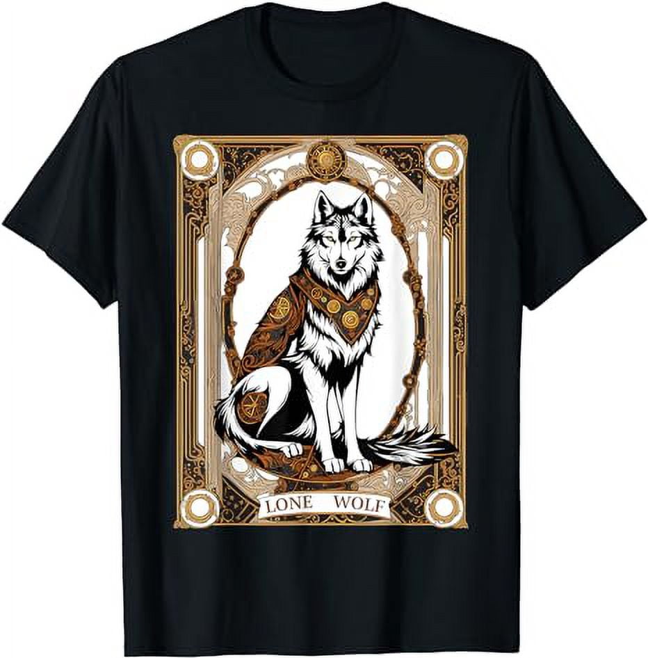 Steampunk wolf as a Tarot Card: The Prophecy Lone Time T-Shirt ...